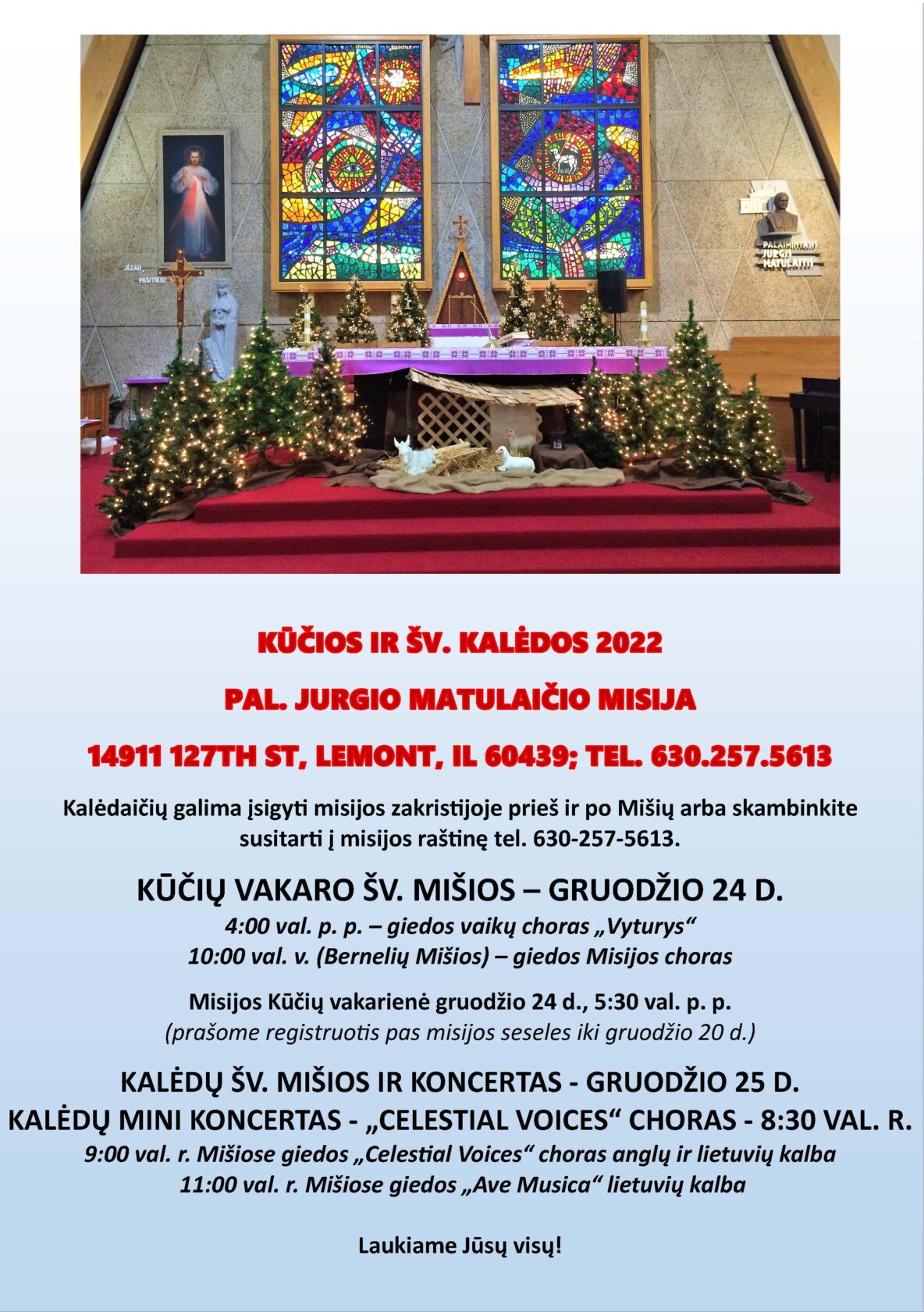 Kūčios ir šv. Kalėdos | Pal. Jurgio Matulaicio Misija
